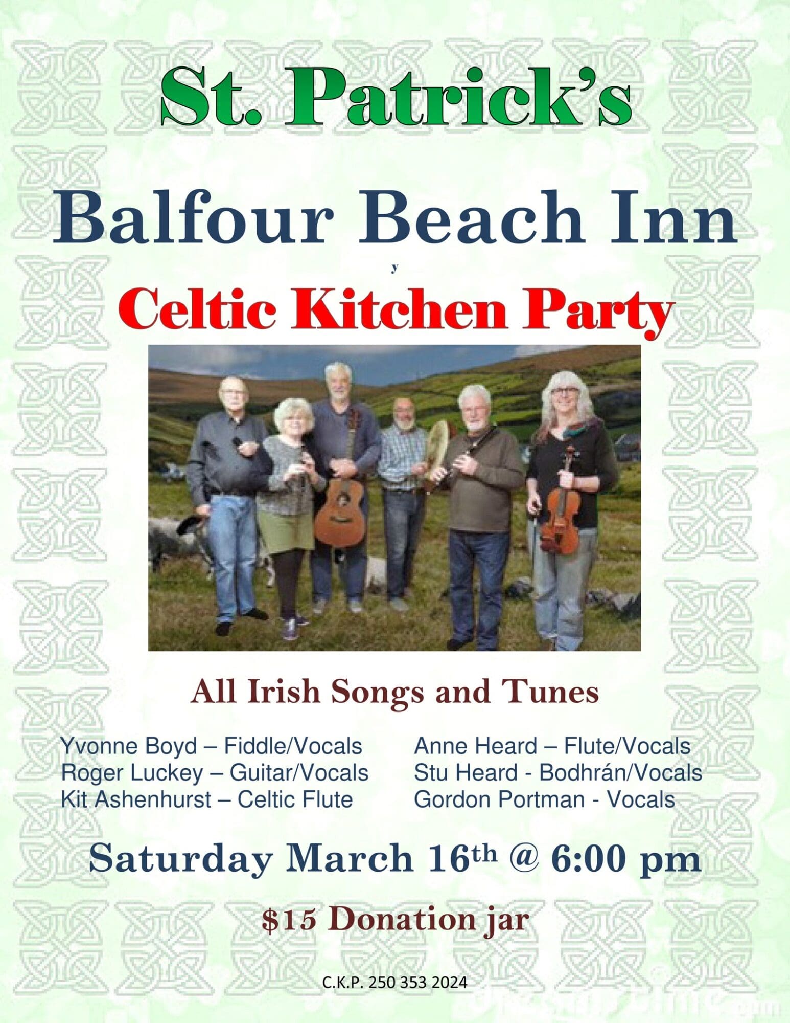 ST.PATRICK’S DAY WITH CELTIC KITCHEN PARTY - West Kootenay Regional ...