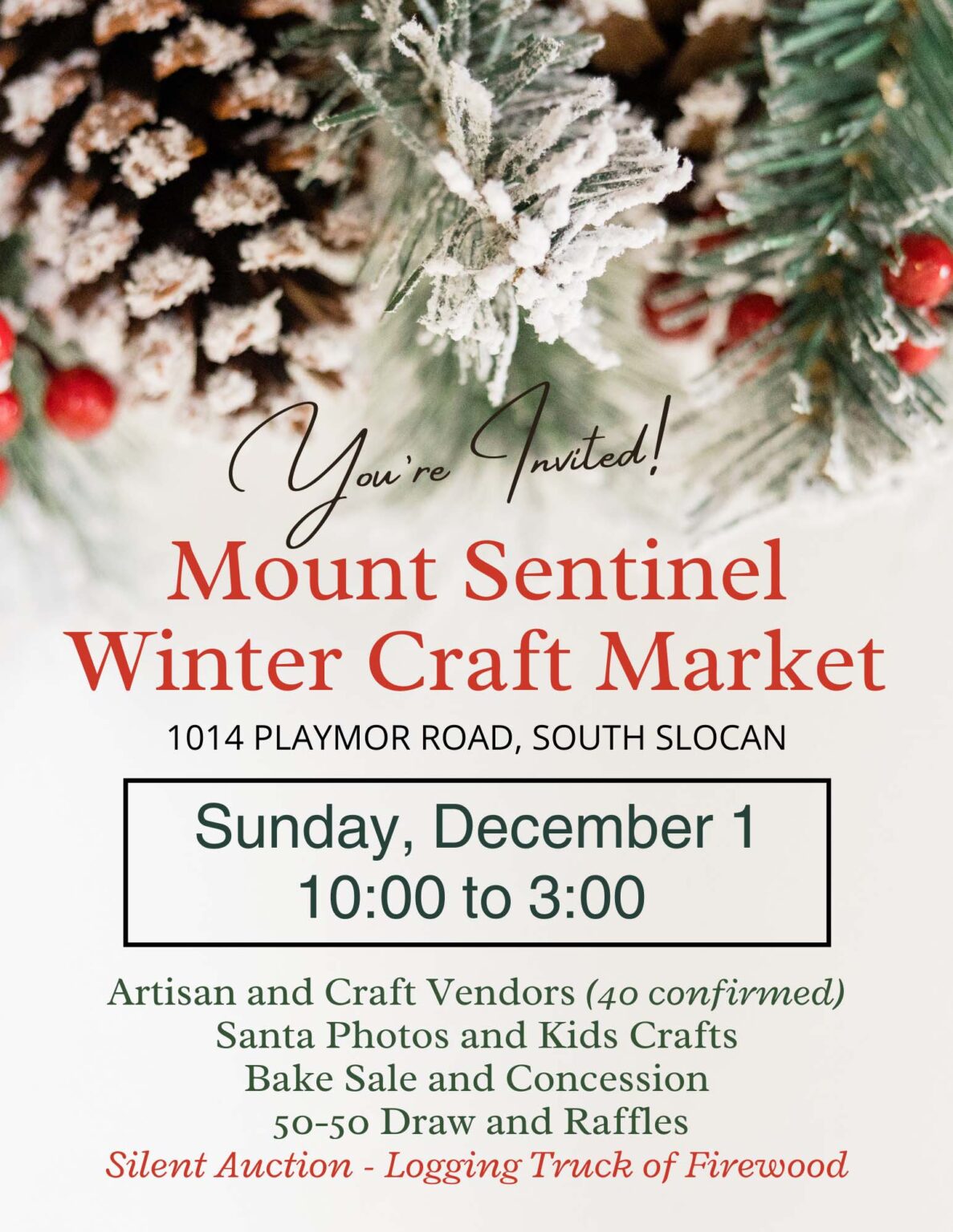 Mount Sentinel’s Annual Grad Winter Craft Market – West Kootenay ...